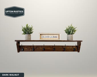 Metal Wall Mount Coat Rack and Shelf , Black Modern Coat Rack Hooks and ...