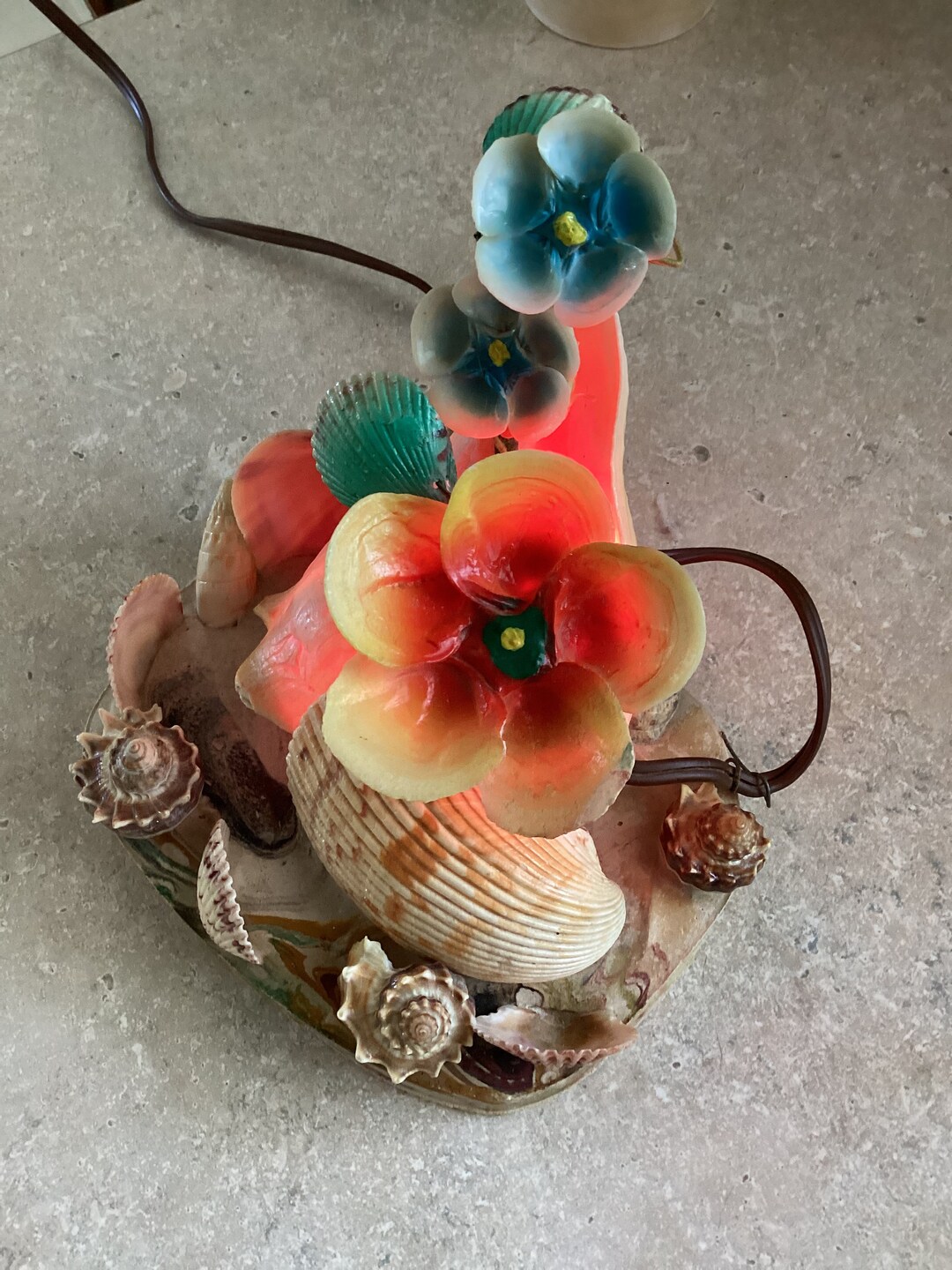 Vintage Sea Shell Lamp Vintage Shell Lamp Vintage Sea Shell - Etsy