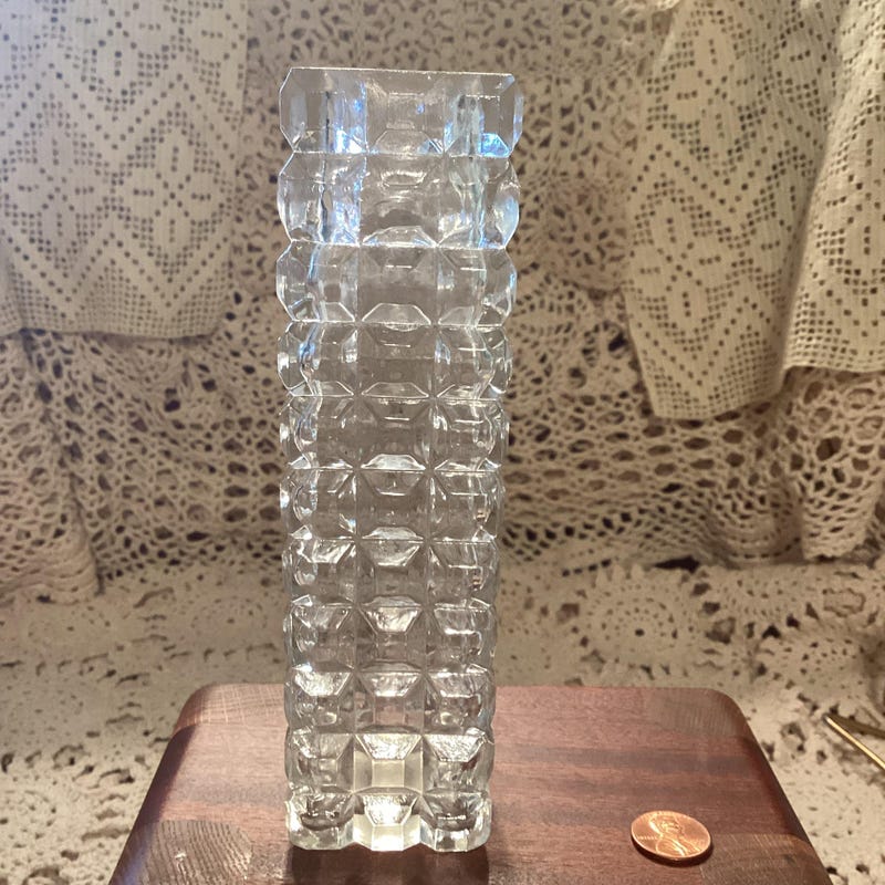 Vintage Bohemia Glass Vases - Etsy