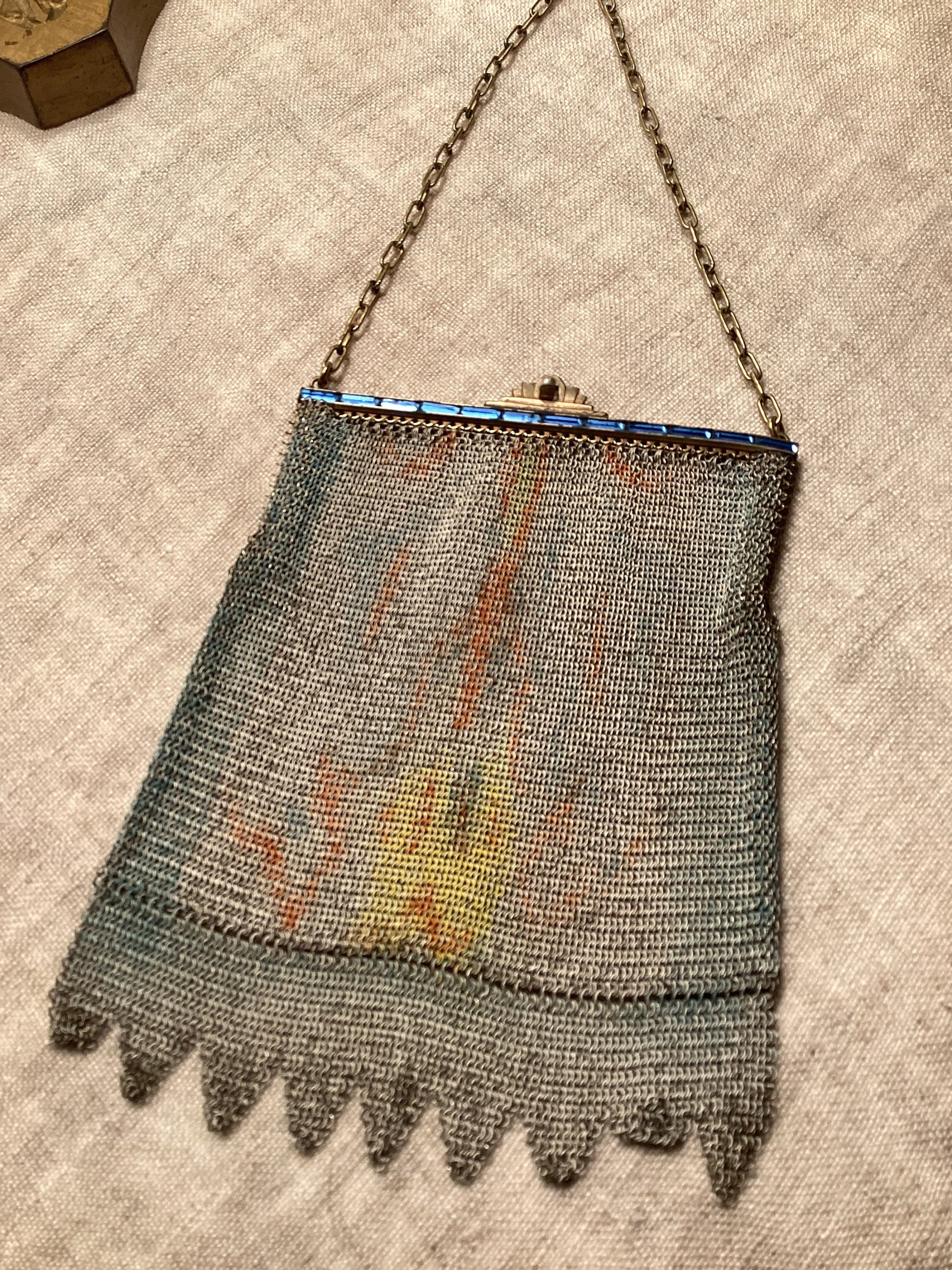 Micro Mesh Purse, Micro Mesh Bag, Enamel Mesh Purse, German Mesh Purse ...
