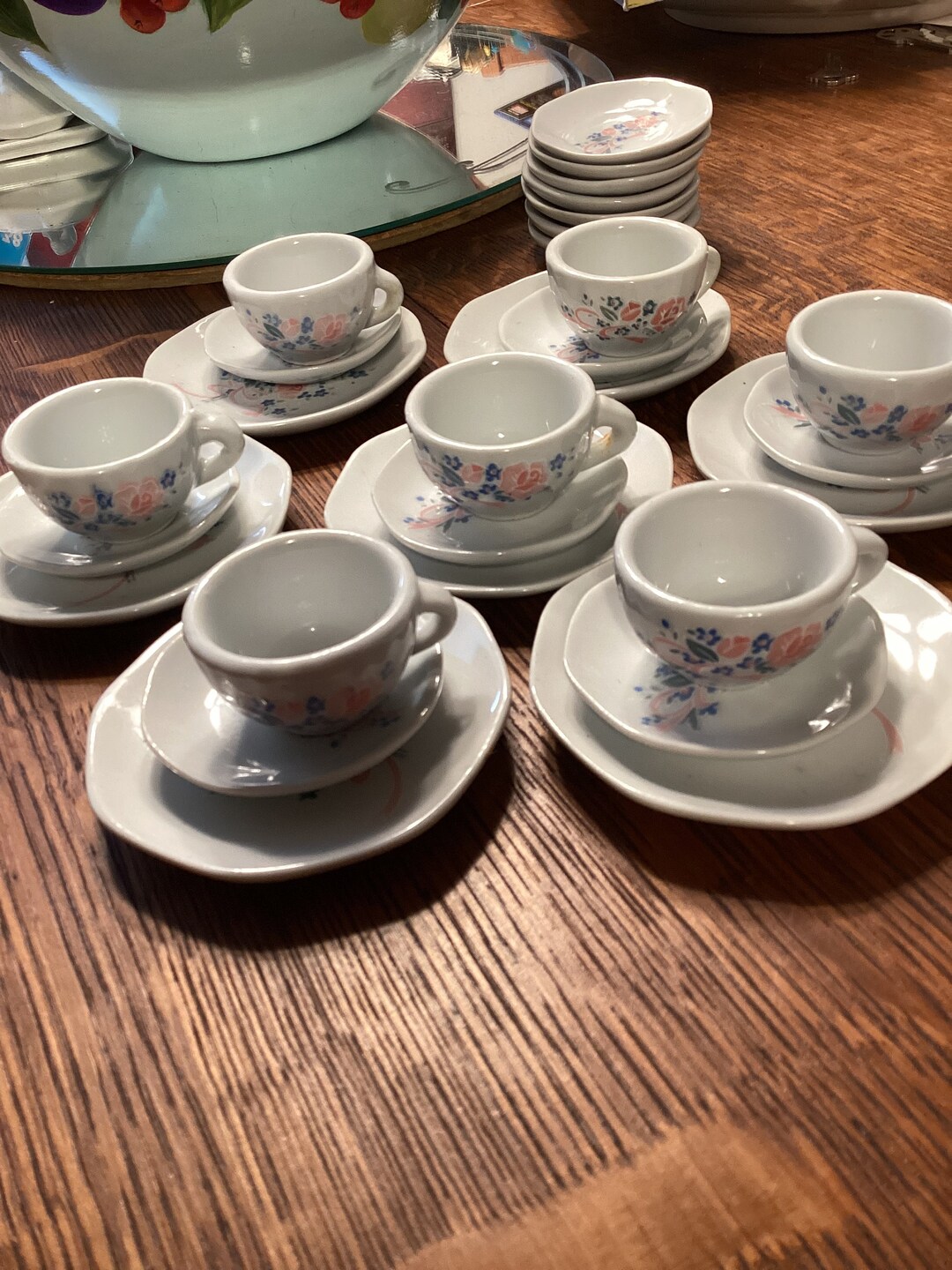 Honghua Craft Miniature Tea Set, Vintage Miniature Tea Set, Vintage ...