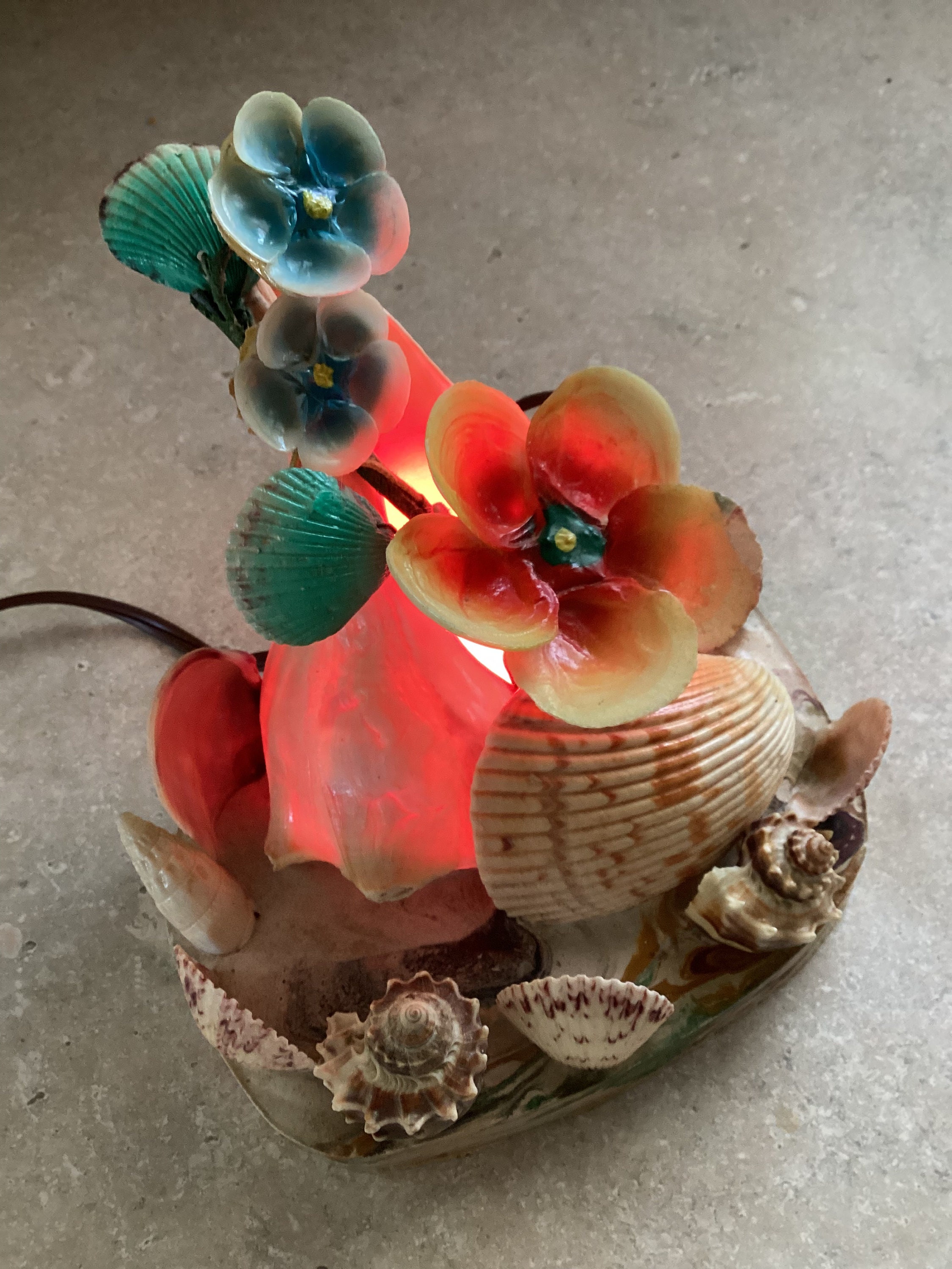 Vintage Sea Shell Lamp Vintage Shell Lamp Vintage Sea Shell - Etsy