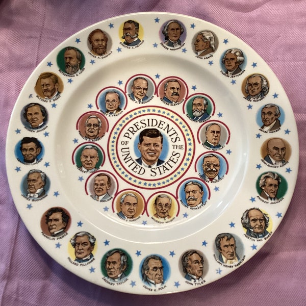 John Kennedy Plate - Etsy