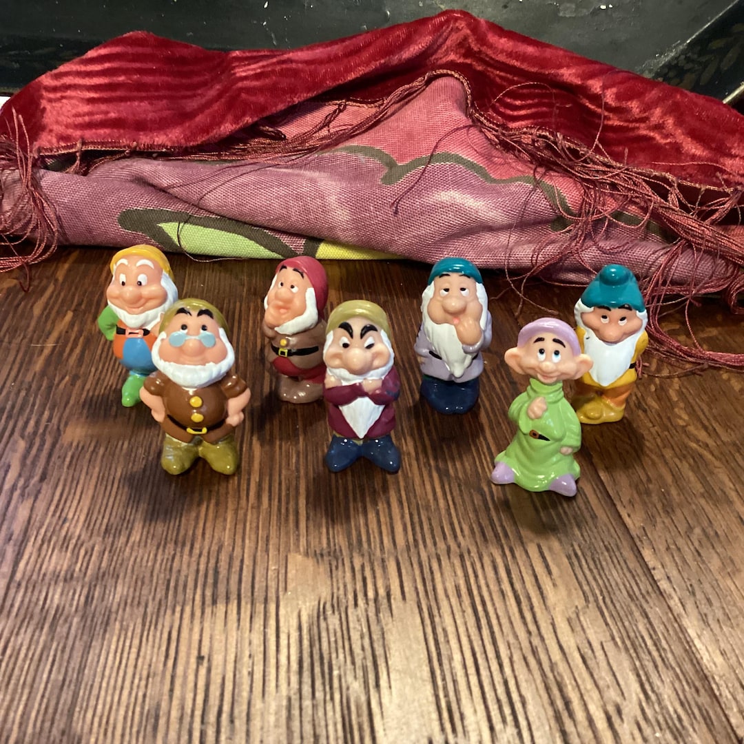 Vintage Disney Seven Dwarves Figurines, Seven Dwarfs Figurines, Vintage ...
