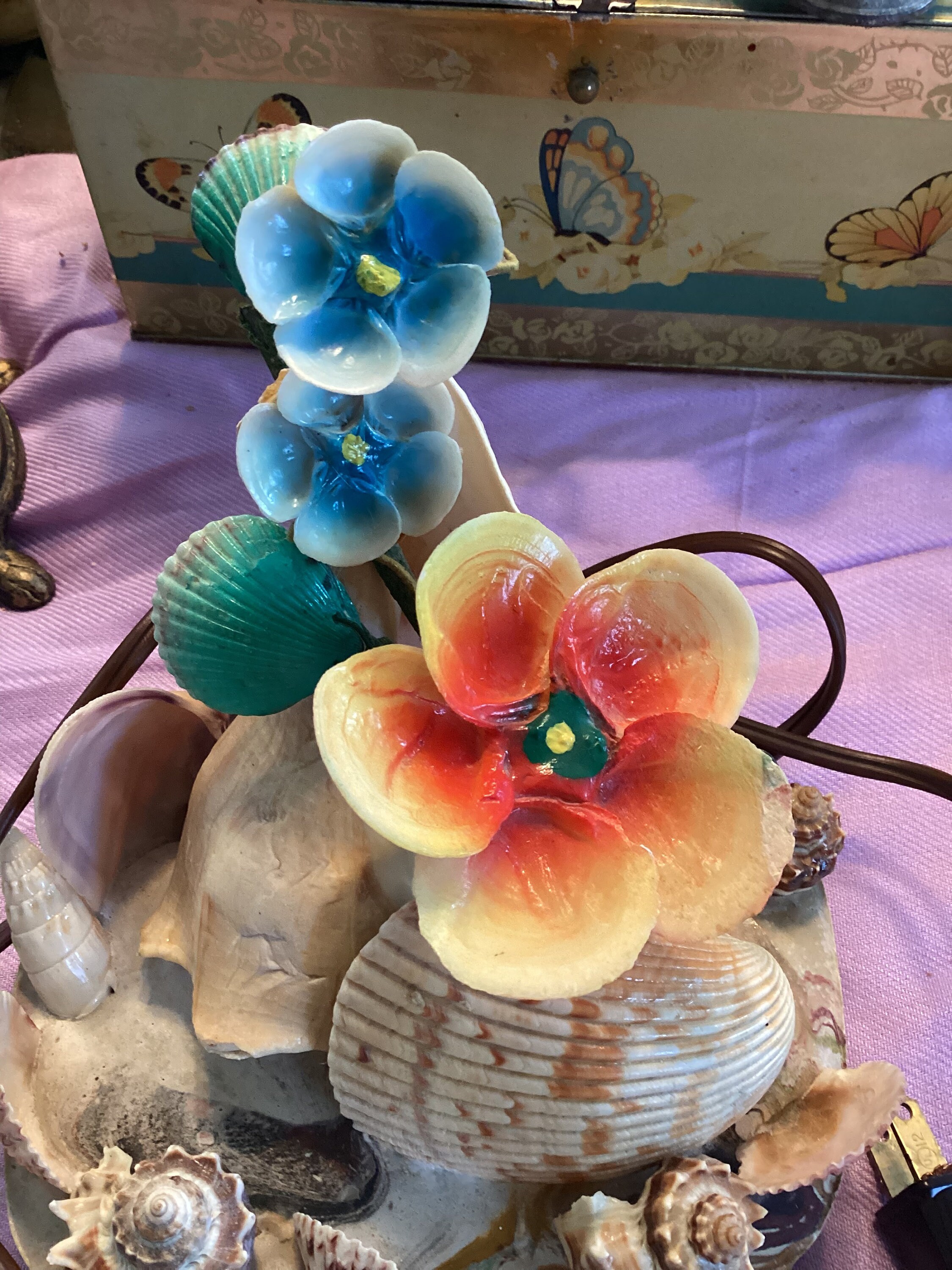 Vintage Sea Shell Lamp Vintage Shell Lamp Vintage Sea Shell - Etsy