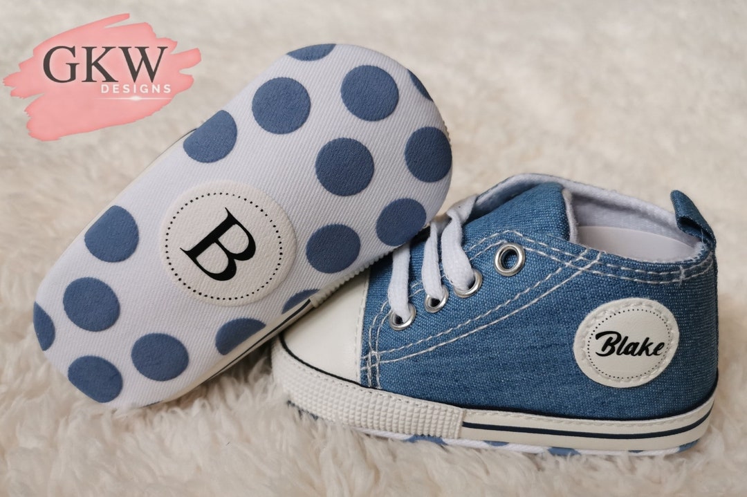 Personalised Toddler Shoes Baby Shoes Name or Initial Pre Walker custom ...