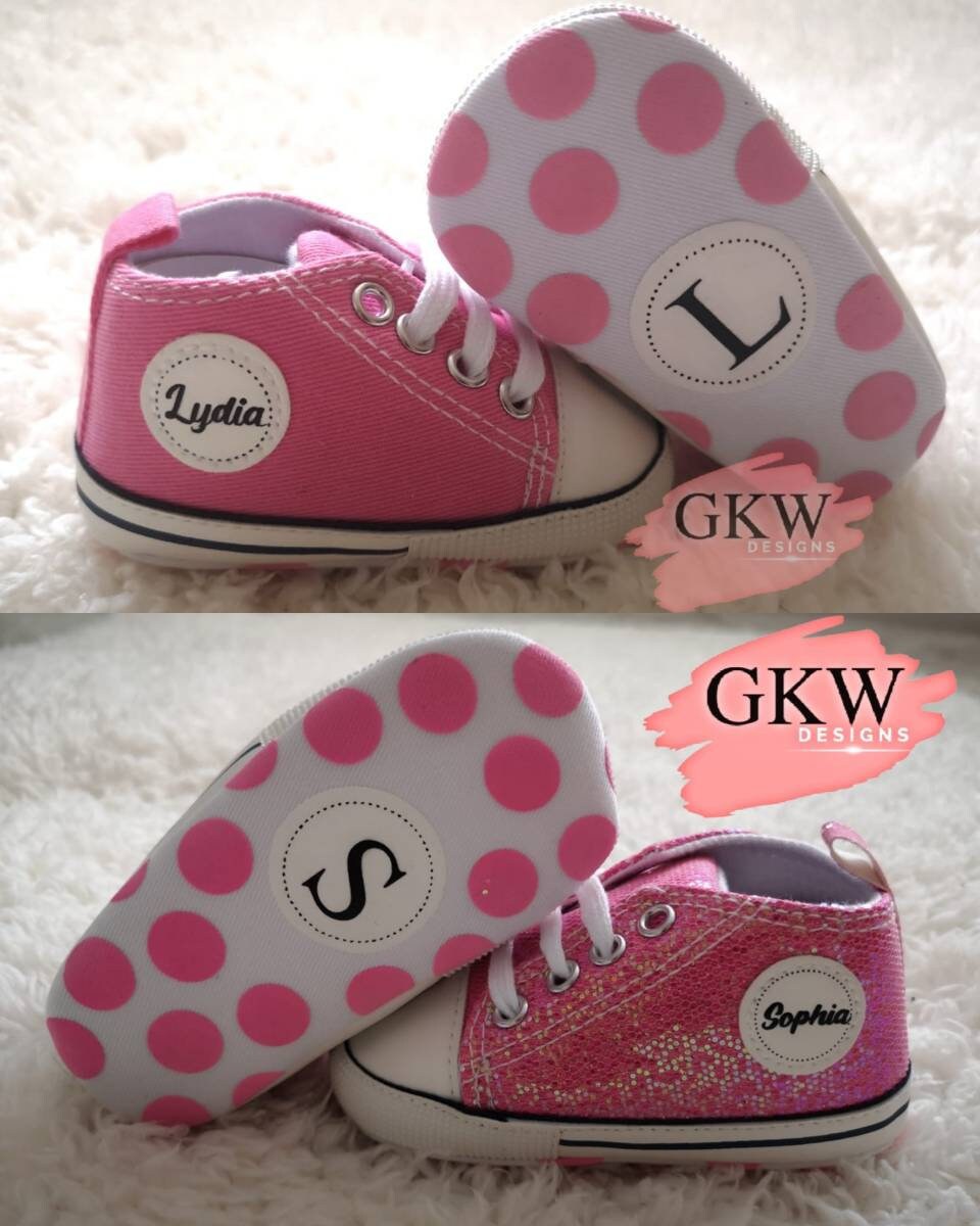 Personalised Toddler shoes baby shoes Name or Initial | Etsy