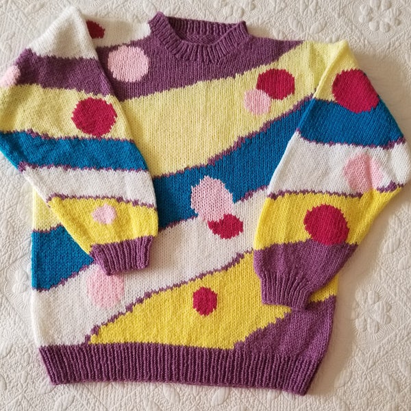 Polka Dot Sweater - Etsy