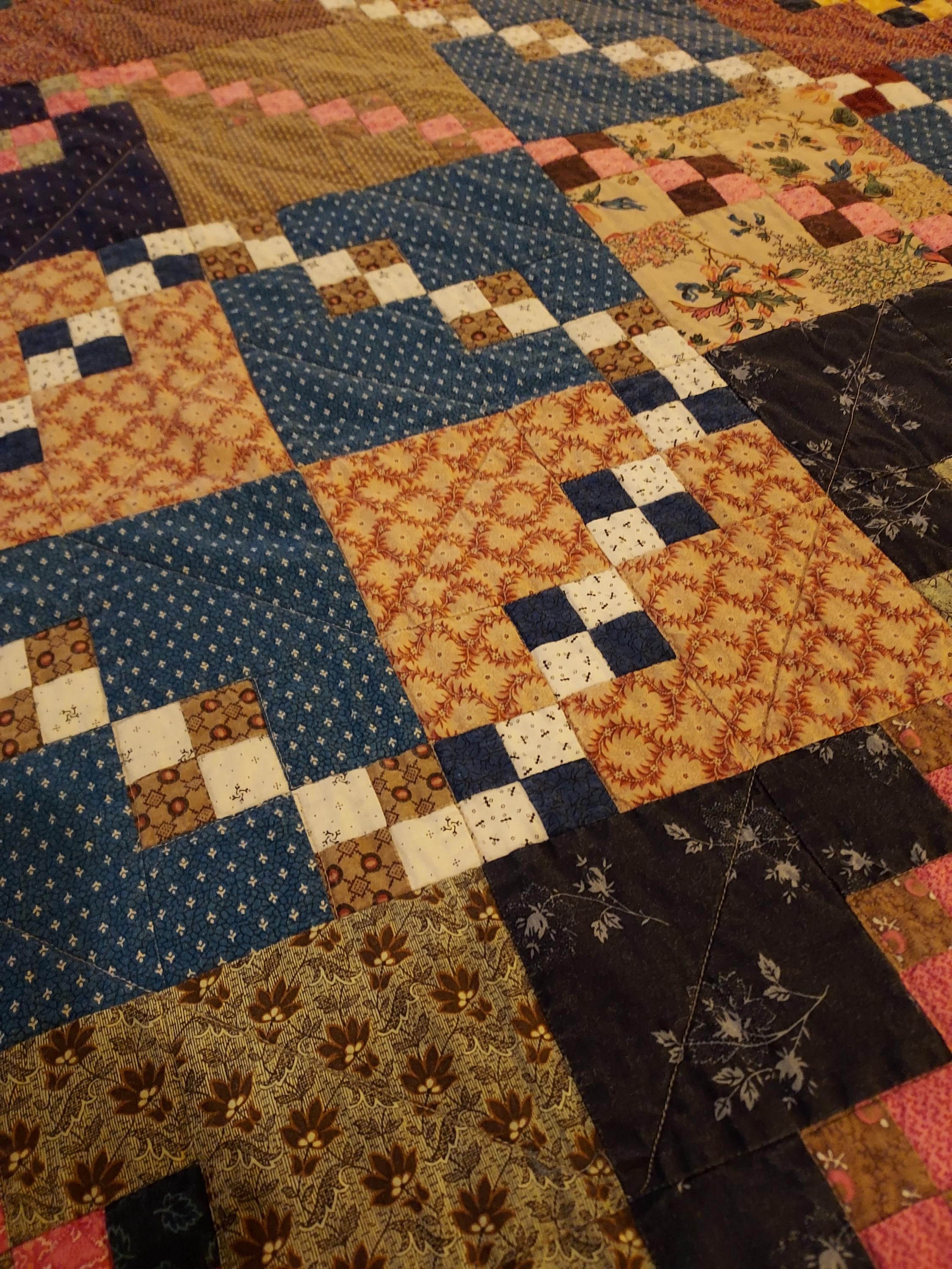 4 Patch Quilt, Reproduction Civil War Fabrics - Etsy