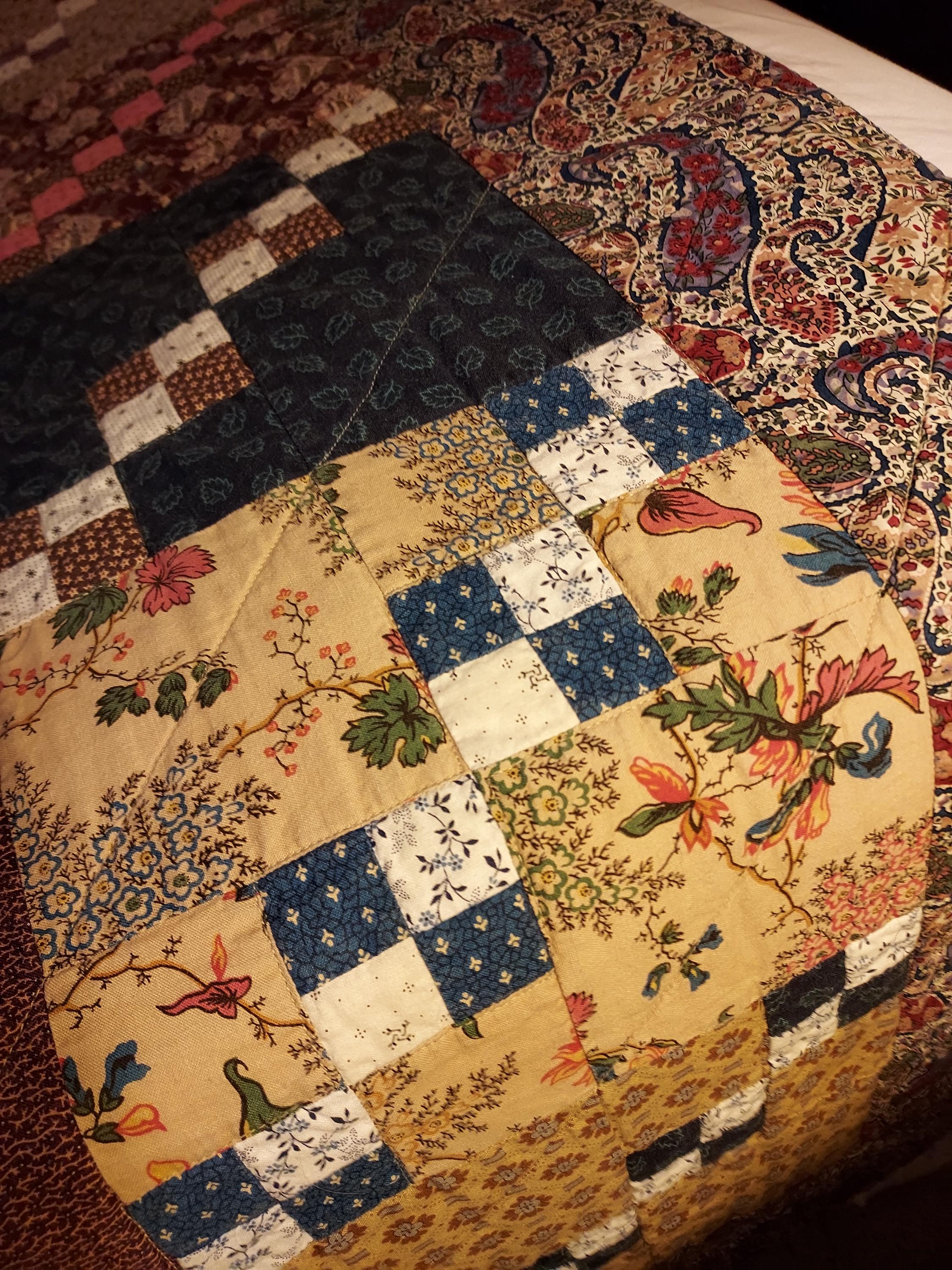 4 Patch Quilt, Reproduction Civil War Fabrics - Etsy