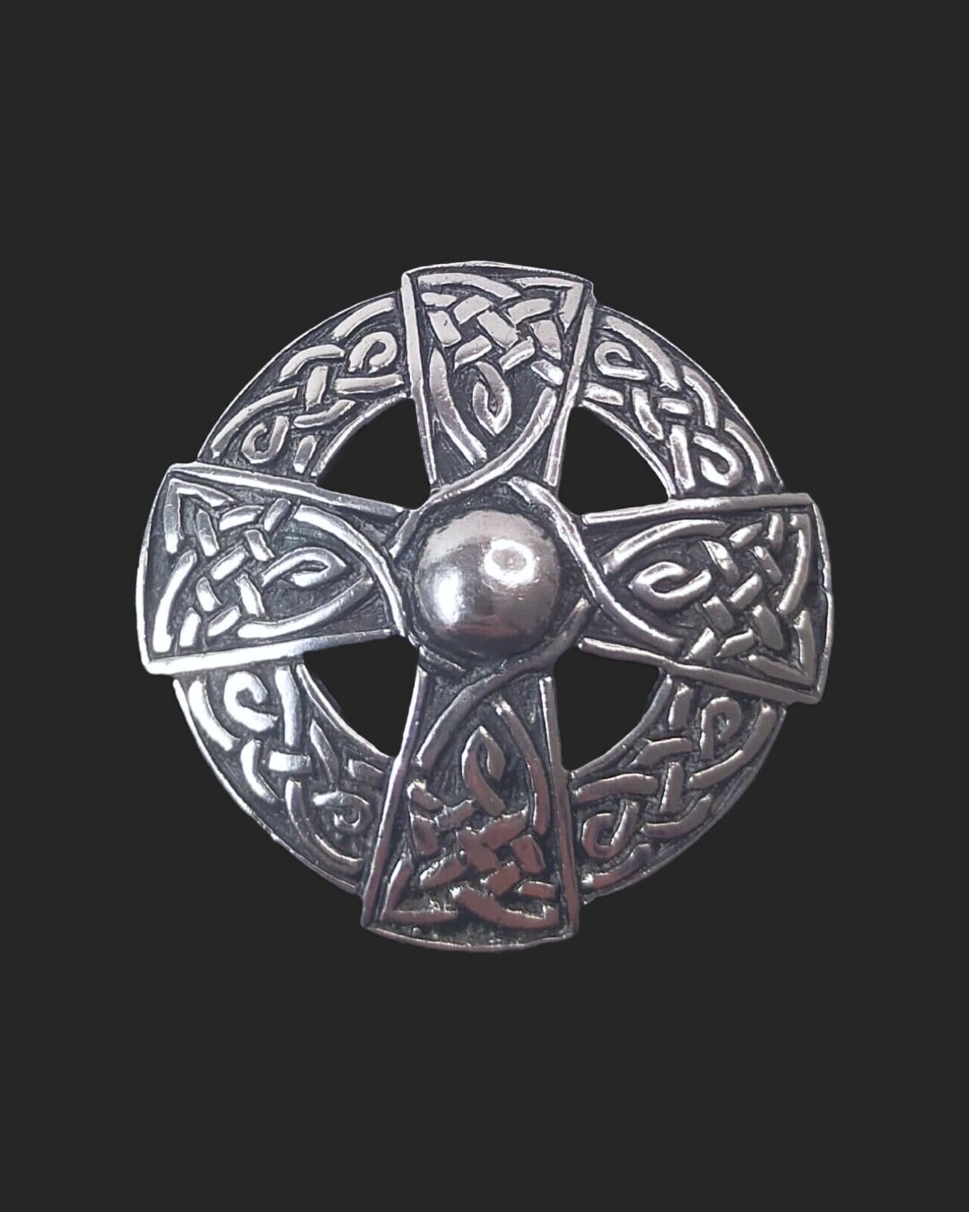 Vintage Celtic Scottish Silver Brooch John Hart Iona Edinburgh 1966 ...