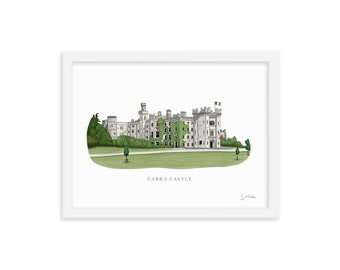 Cabra Castle Original Art Print by Paperbark Stationery - Etsy