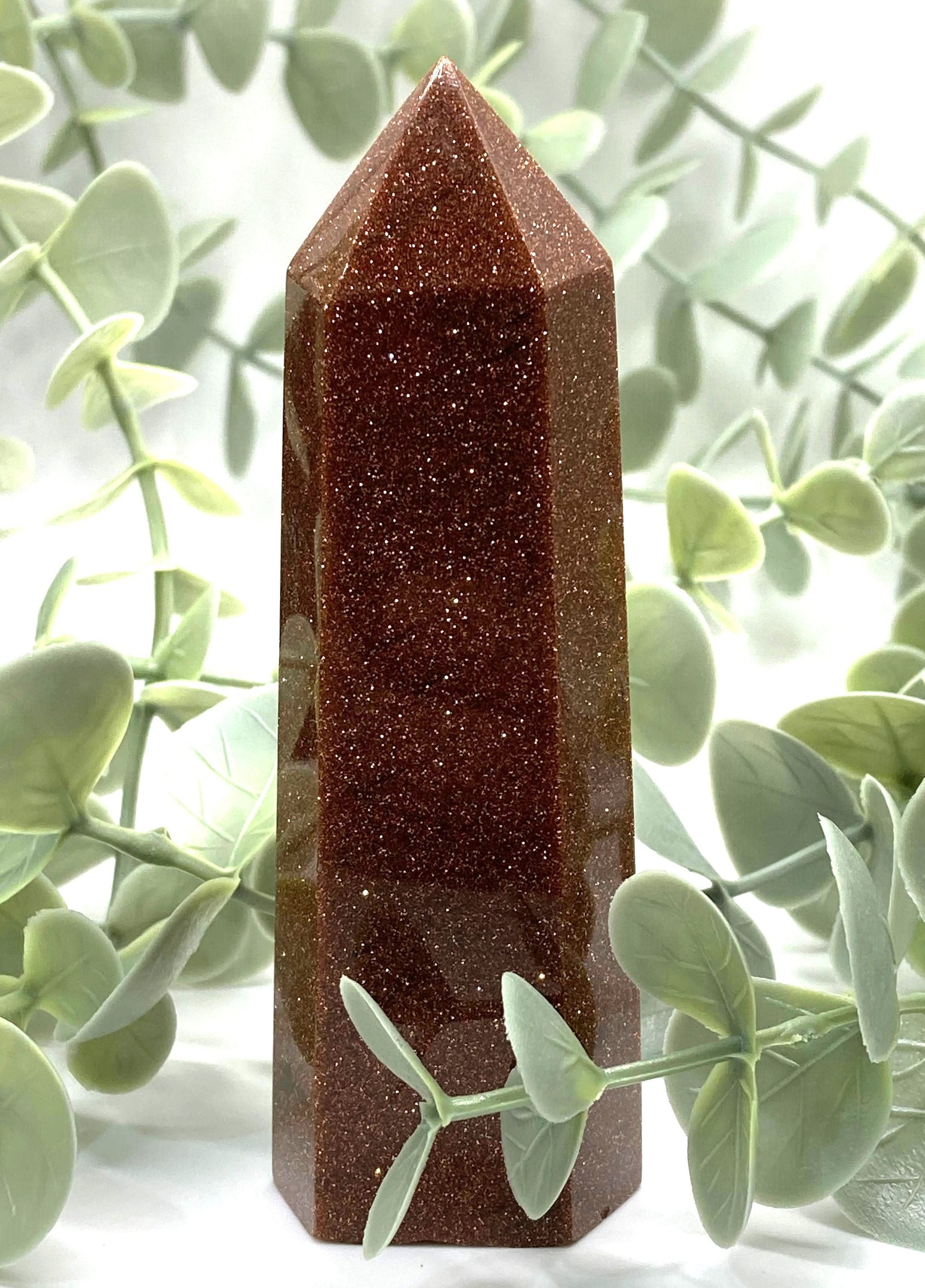Gold Goldstone Tower // Gold Sandstone // Points // Glitter // Flash ...