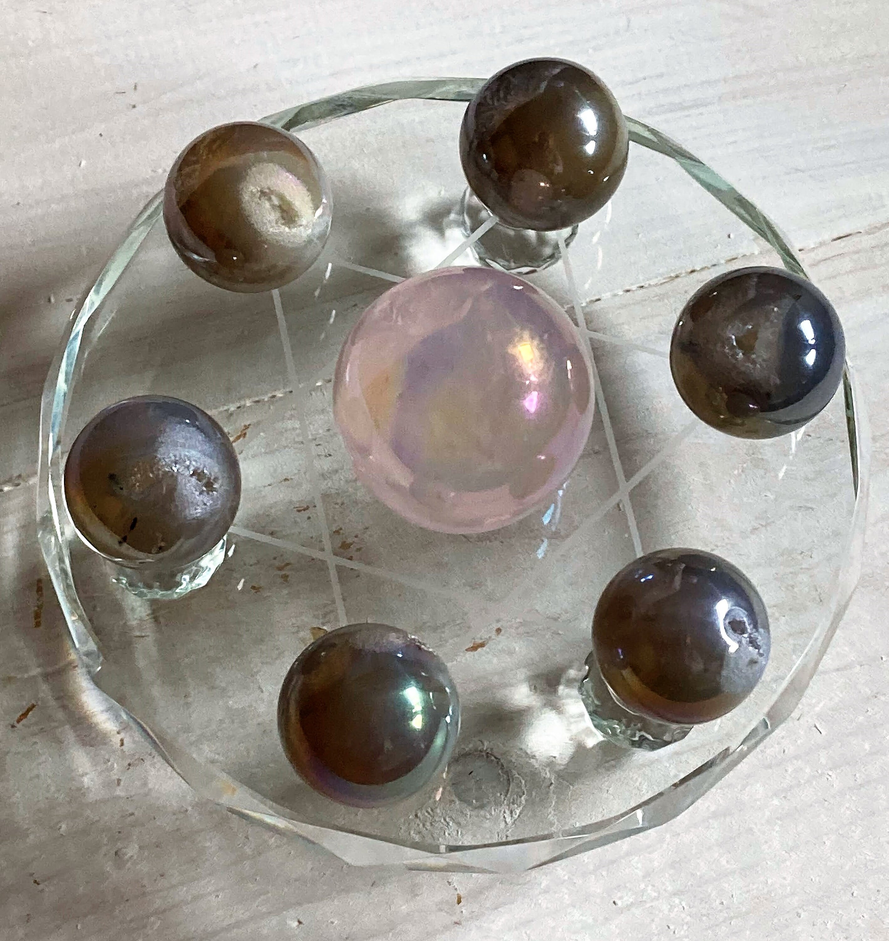 Glass Star 7 Sphere Stand 4 Width // Sphere // Ball // - Etsy