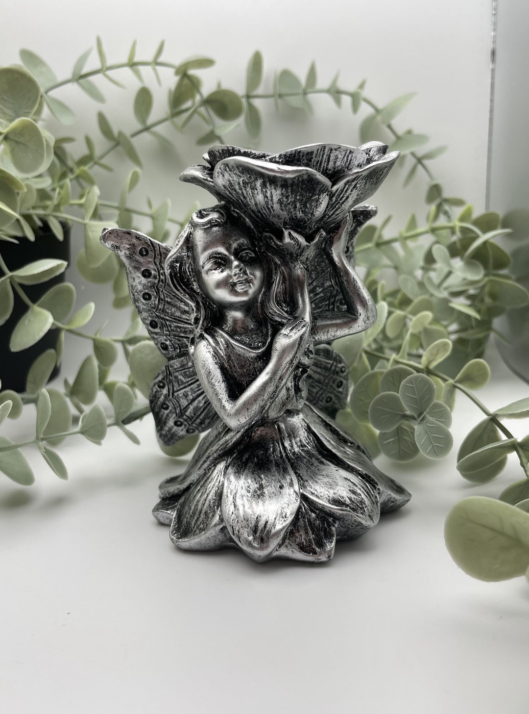 Fairy Sphere Stand // Silver // Blue // Gold // Ball // Crystal // Orb ...