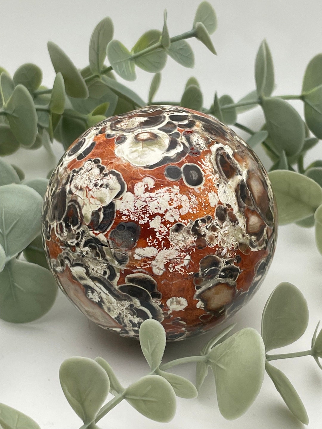 Money Agate Sphere 66mm // Crystal // Fortune // Ball // Orb //healing ...