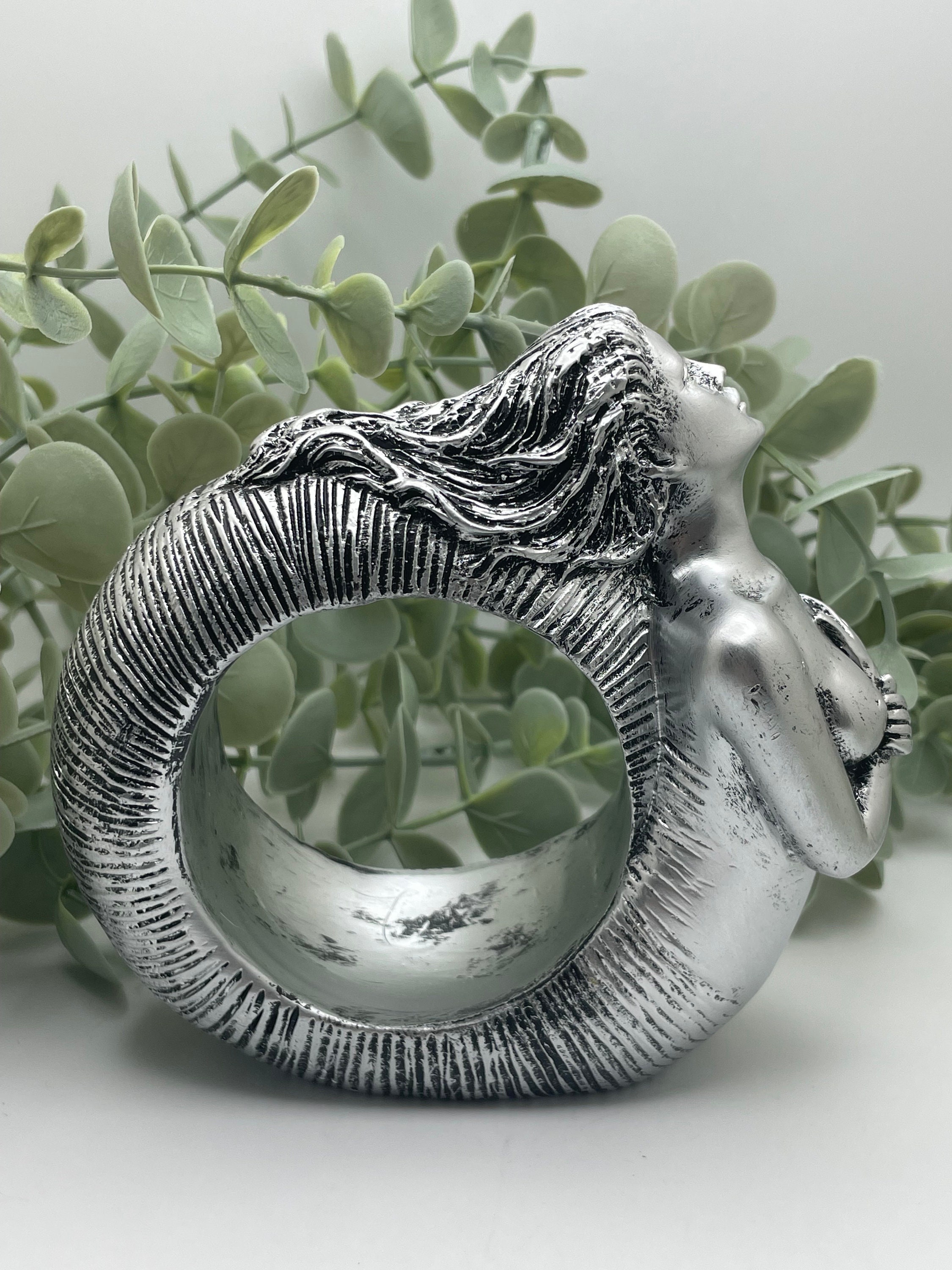 Mermaid Sphere Stand // Silver // Gold // Ball // Crystal // - Etsy