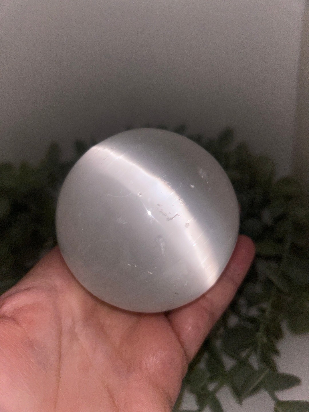 Large Selenite Sphere // Satin Spar // Crystal // White // Ball // Orb ...