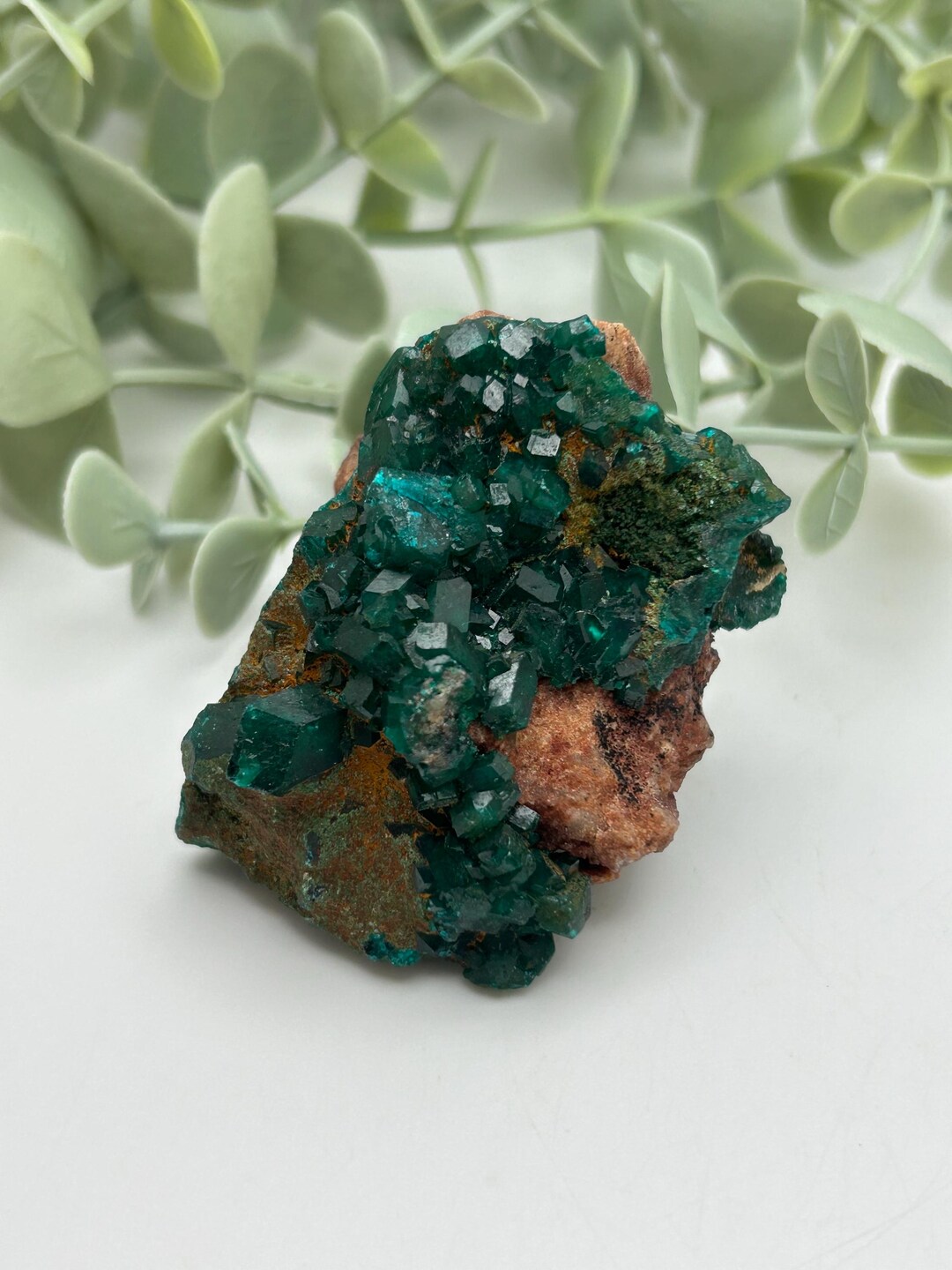 Dioptase on Matrix Specimen 68 Grams //raw Cluster // Healing Crystals ...