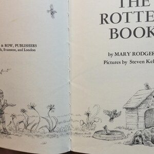 Signed Vintage Hardcover " the Rotten Book " by Mary Rodgers, Steven ...