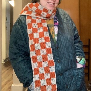 Checkered Scarf Crochet Pattern - Etsy