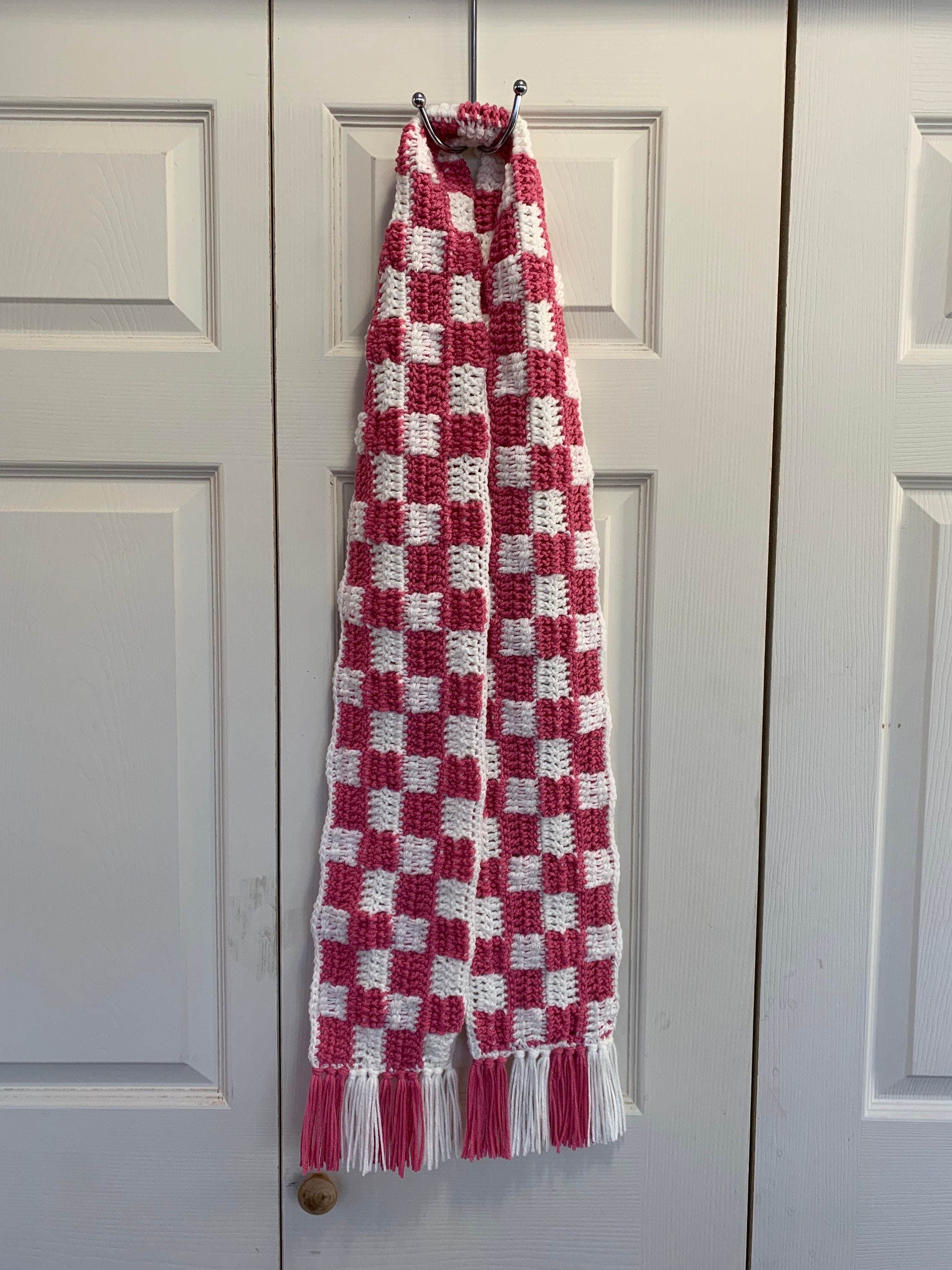 Checkered Scarf Crochet Pattern - Etsy