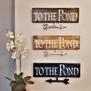 Pond Sign Pond to the Pond Pond Decor Yard Signs Pond Signs Signs With ...