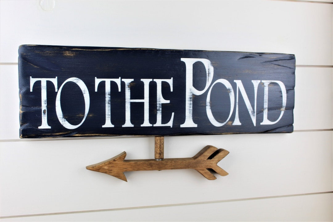 Pond Sign Pond to the Pond Pond Decor Yard Signs Pond Signs Signs With ...