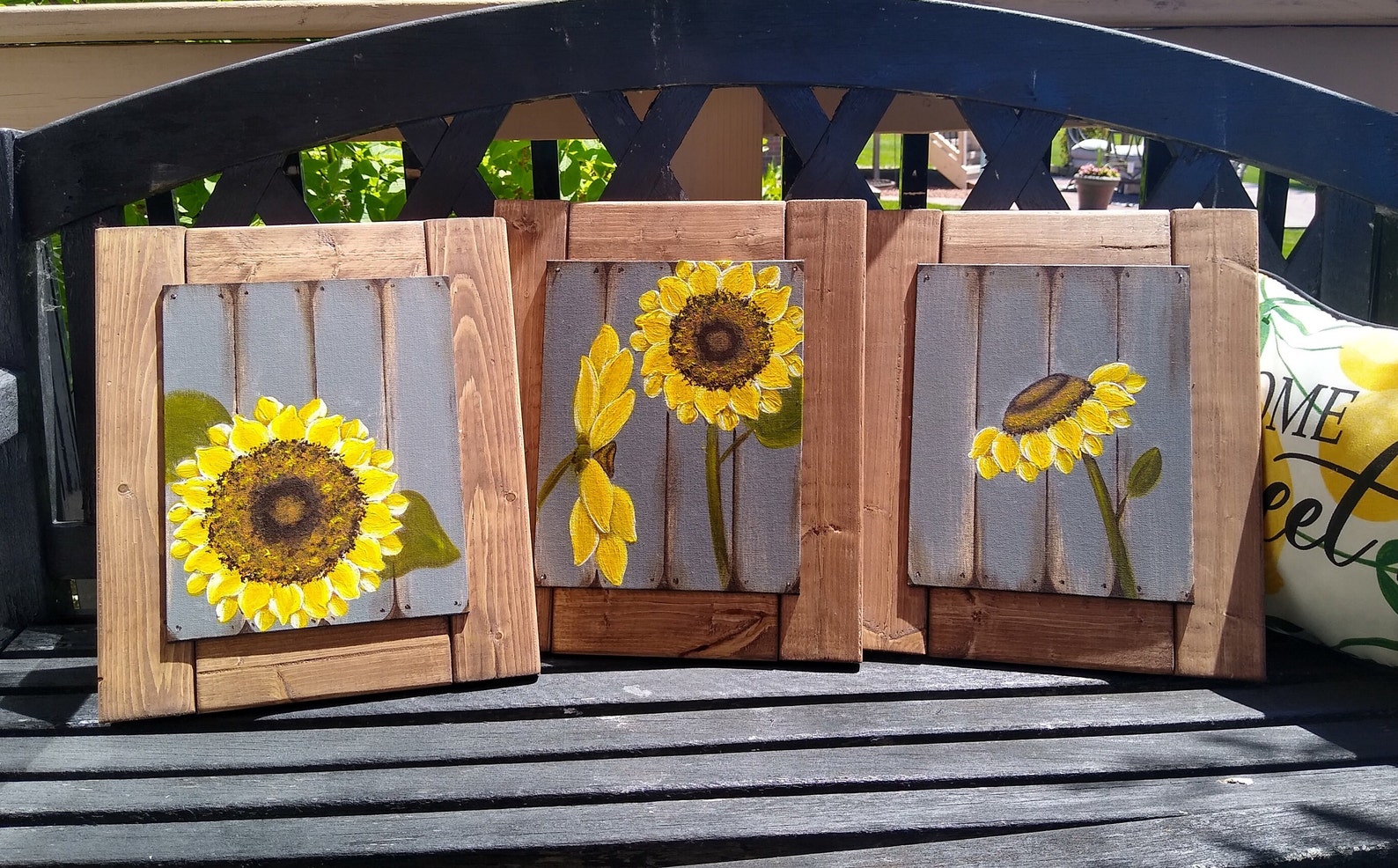 Sunflower Farmhouse Decor / Handpainted Sunflowers / Sunflower - Etsy