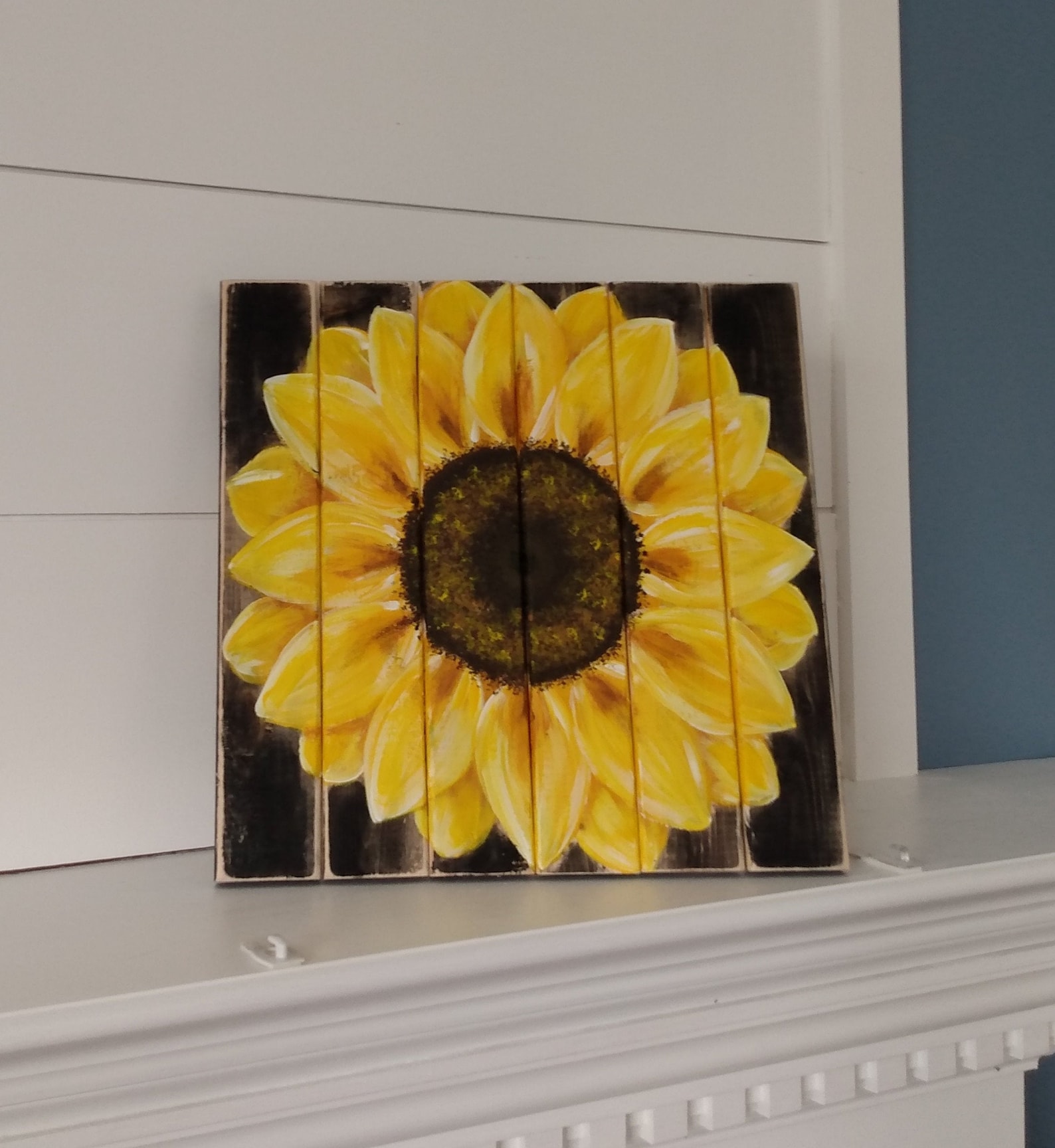 Hand-painted Sunflower on Wood-sunflower Gift-housewarming | Etsy