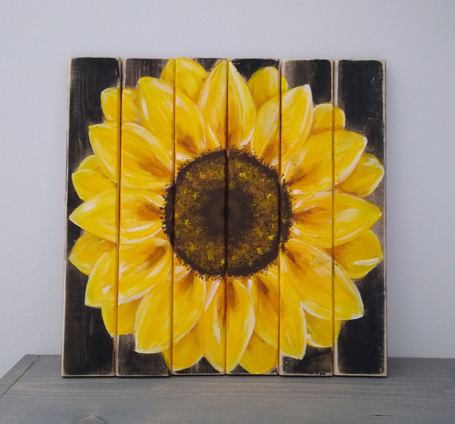Hand-painted Sunflower on Wood-sunflower Gift-housewarming | Etsy
