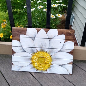 Daisy Home Decor, Daisy Art, Daisy Wood Sign, Daisy Housewarming Gift ...