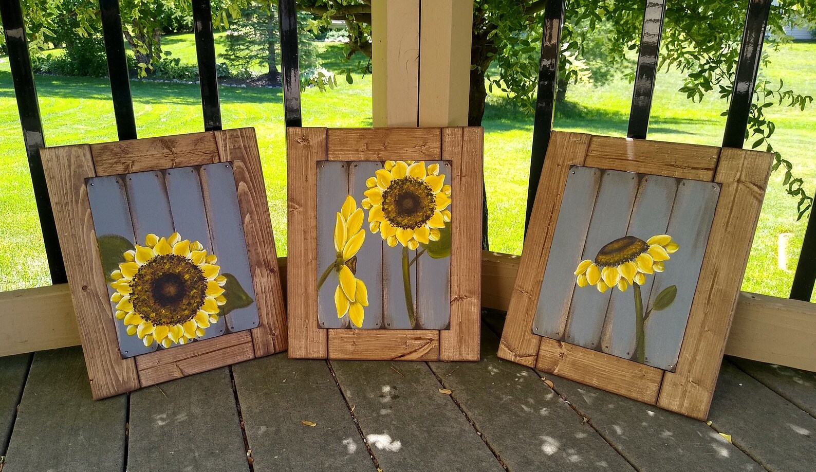 Sunflower Farmhouse Decor / Handpainted Sunflowers / Sunflower - Etsy