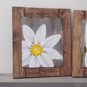 Daisy Art, Farmhouse Decor Rustic Country, Daisy Artwork, Farmhouse ...