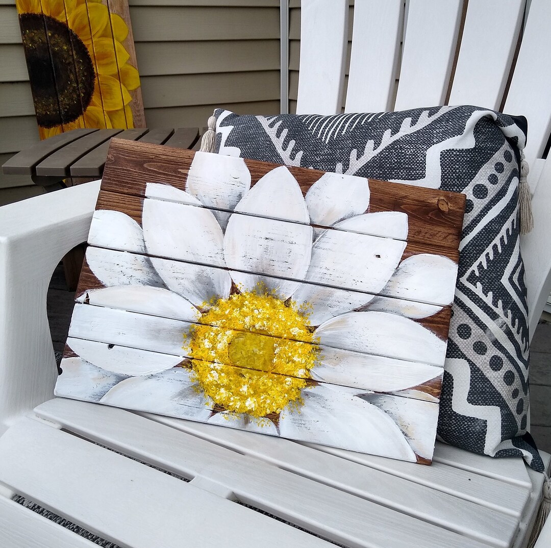Daisy Home Decor Daisy Art Daisy Wood Sign Daisy - Etsy