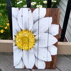 Daisy Home Decor Daisy Art Daisy Wood Sign Daisy - Etsy