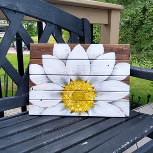 Daisy Home Decor, Daisy Art, Daisy Wood Sign, Daisy Housewarming Gift ...