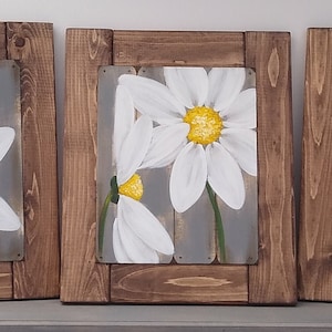 Daisy Art, Farmhouse Decor Rustic Country, Daisy Artwork, Farmhouse ...