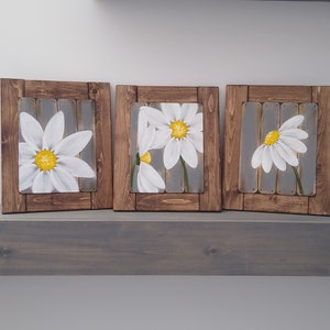 Daisy Art, Farmhouse Decor Rustic Country, Daisy Artwork, Farmhouse ...