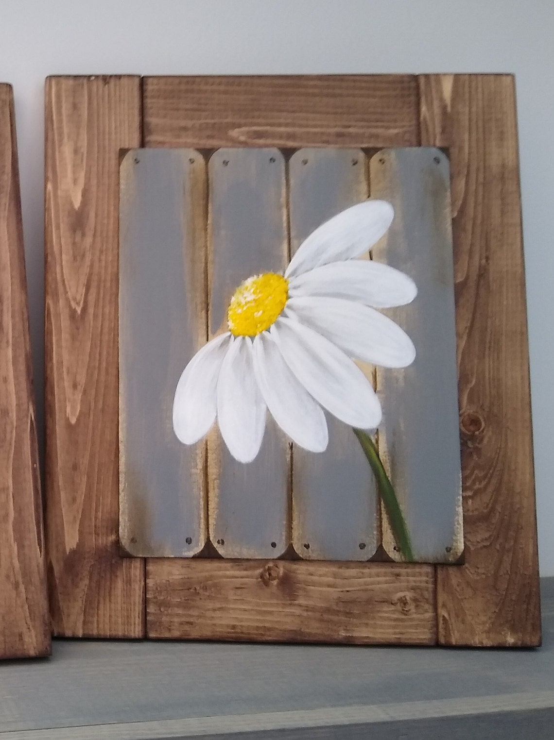 Daisy Art Farmhouse Decor Rustic Country Daisy Artwork | Etsy