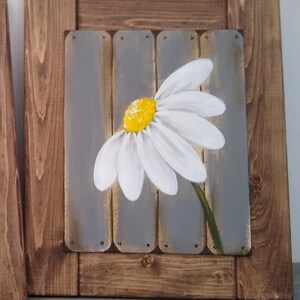 Daisy Art, Farmhouse Decor Rustic Country, Daisy Artwork, Farmhouse ...