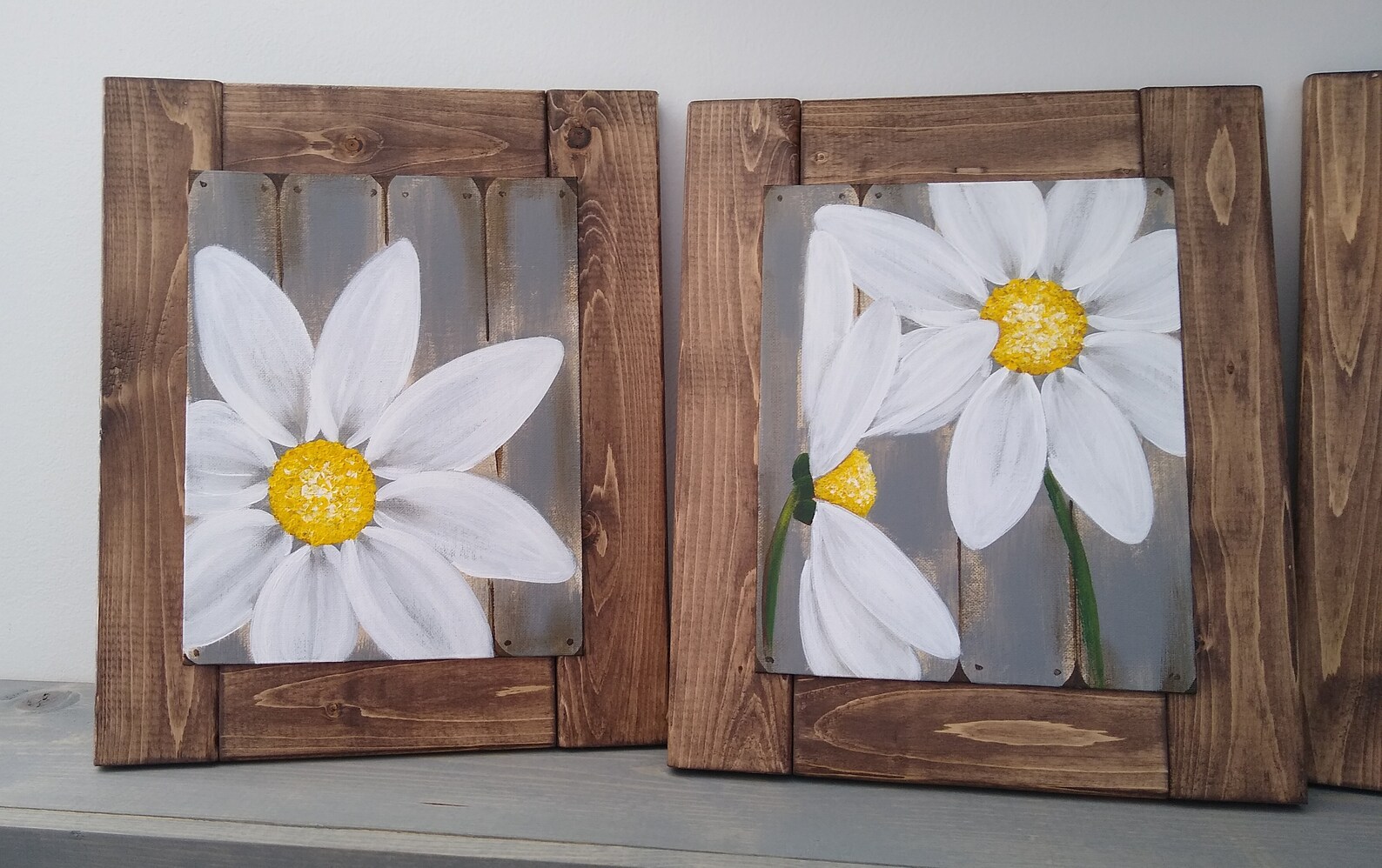 Daisy Art Farmhouse Decor Rustic Country Daisy Artwork - Etsy