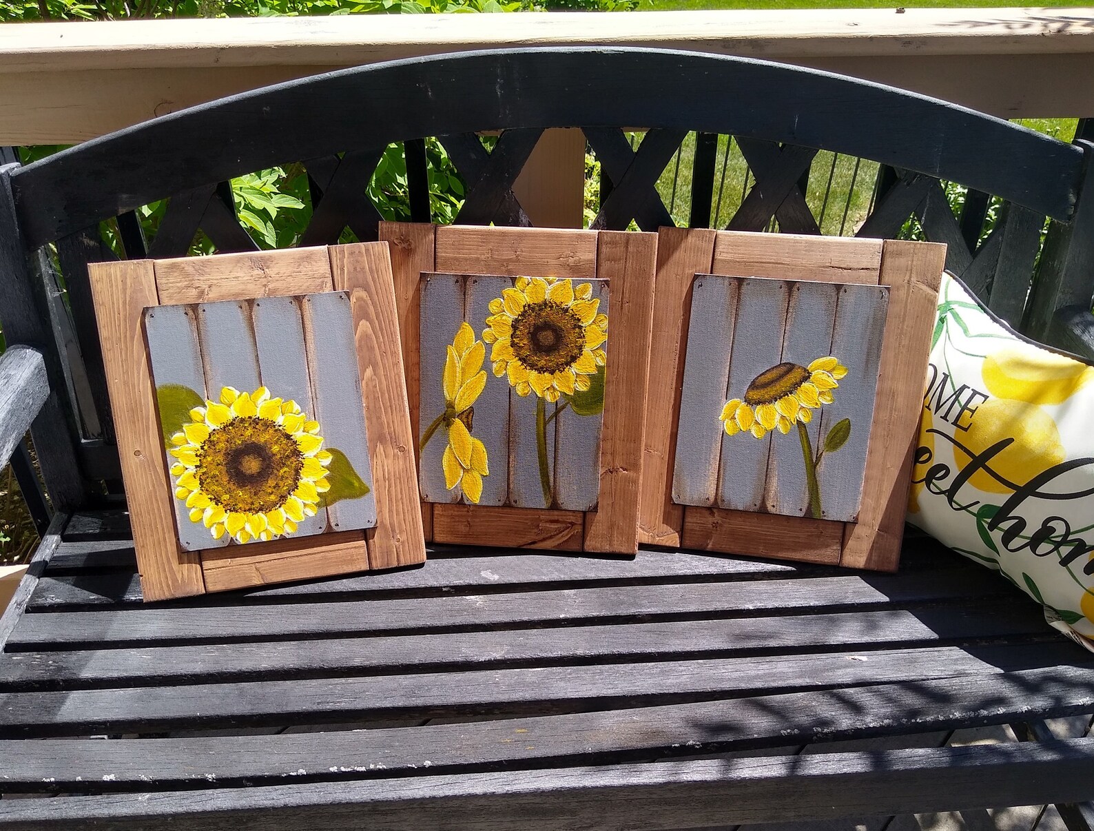 Sunflower Farmhouse Decor / Handpainted Sunflowers / Sunflower - Etsy