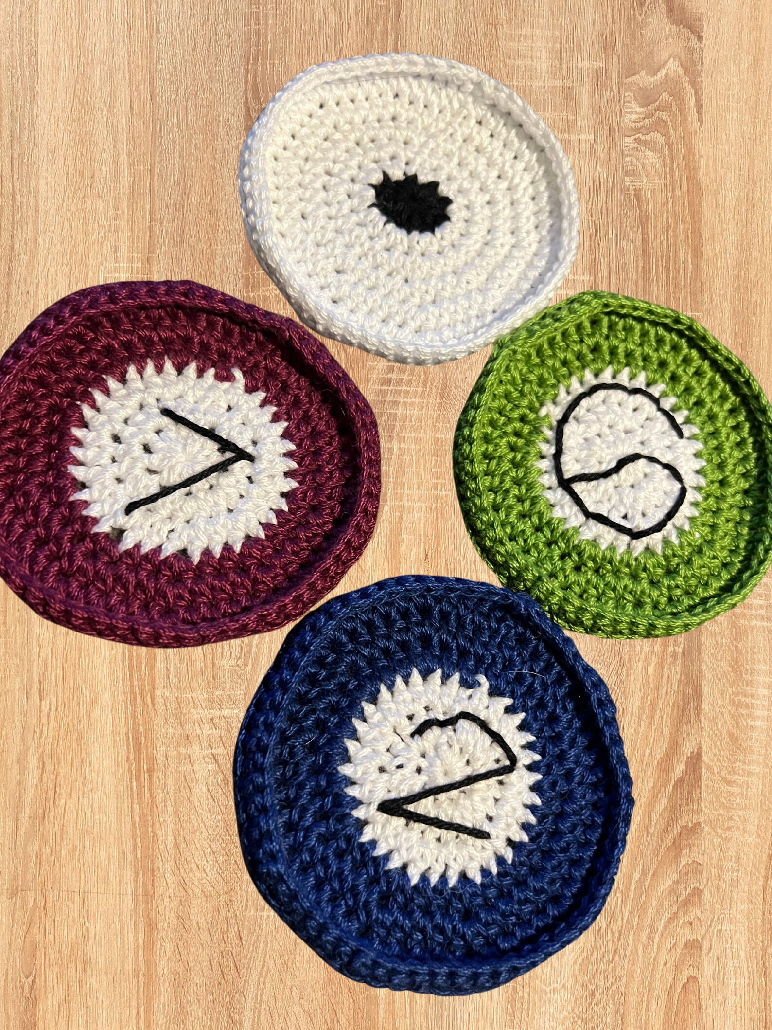 Billiard Ball Coasters Crochet Pattern Pool Ball Crochet Coaster ...