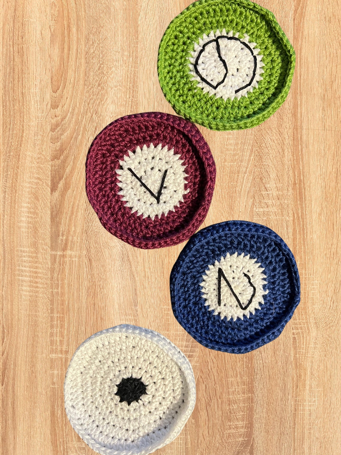 Billiard Ball Coasters Crochet Pattern Pool Ball Crochet Coaster ...