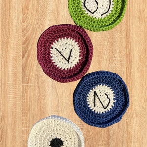 Billiard Ball Coasters Crochet Pattern Pool Ball Crochet Coaster ...