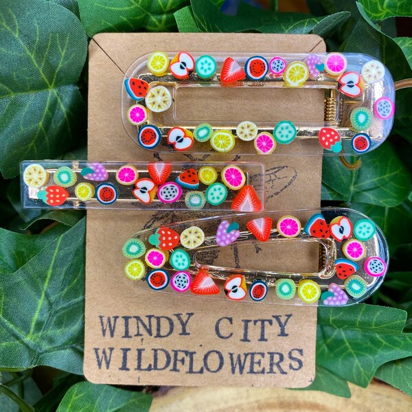Fruit Hair Clips - Etsy