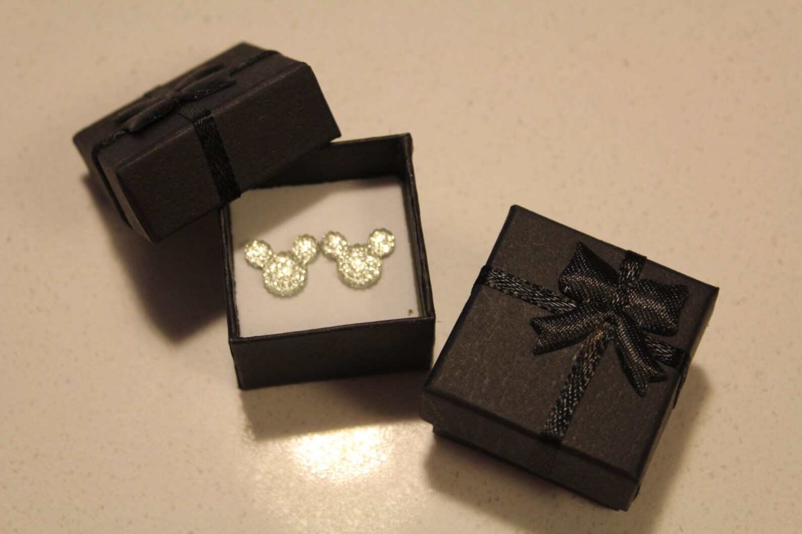 Mickey Mouse Crystal Bling Rhinestone Hidden Mickey Cuff Links for ...