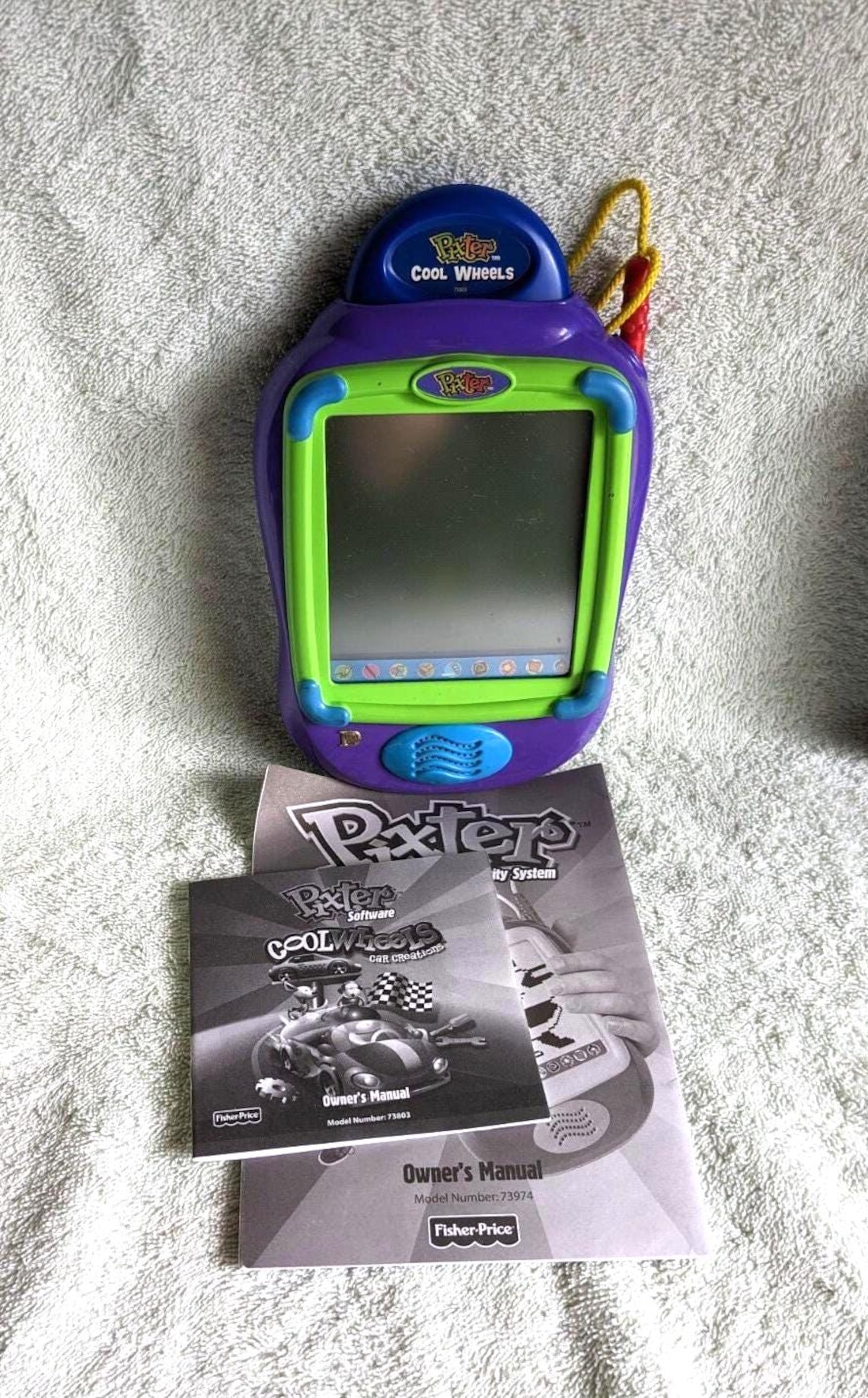 2001 Fisher Price/mattel Pixter Handheld Console With Cartridge -tested ...