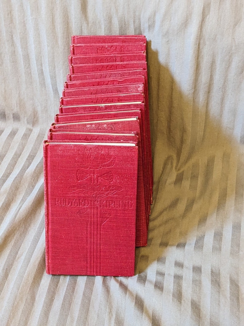 Rudyard Kipling Vintage Book Set of 13 Kipling’s Classic Stories 1908 ...